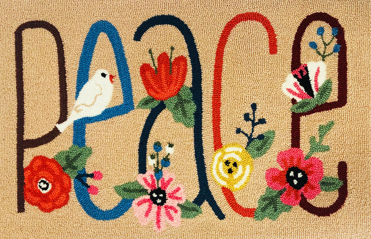 Peace Tan Indoor/Outdoor Rug – The Rug Market